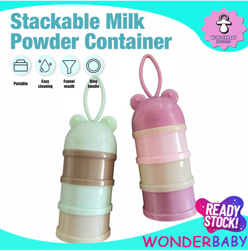 Baby Feeding 3 Layers Milk Powder Dispenser Bottle Essential Feeding ...