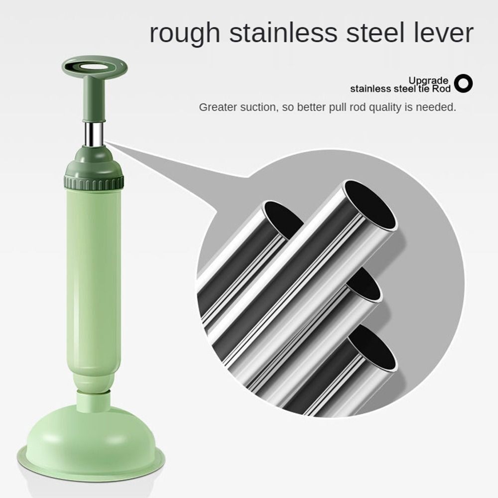Super Suction Plunger High Pressure Sink Toilet Silicone Plunger ...