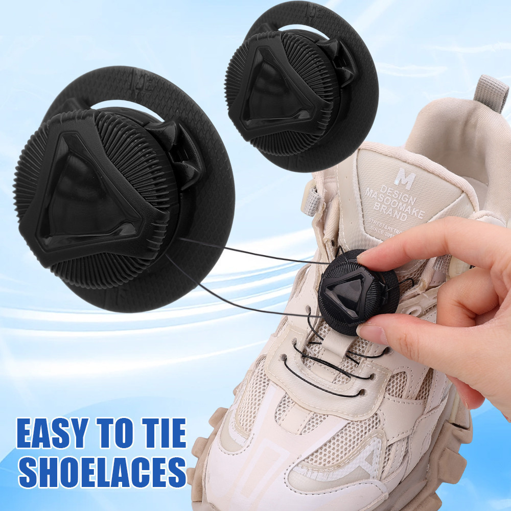 Quick Lock Shoestrings - For Adults, Kids, Lazy - Wire Rotary ...