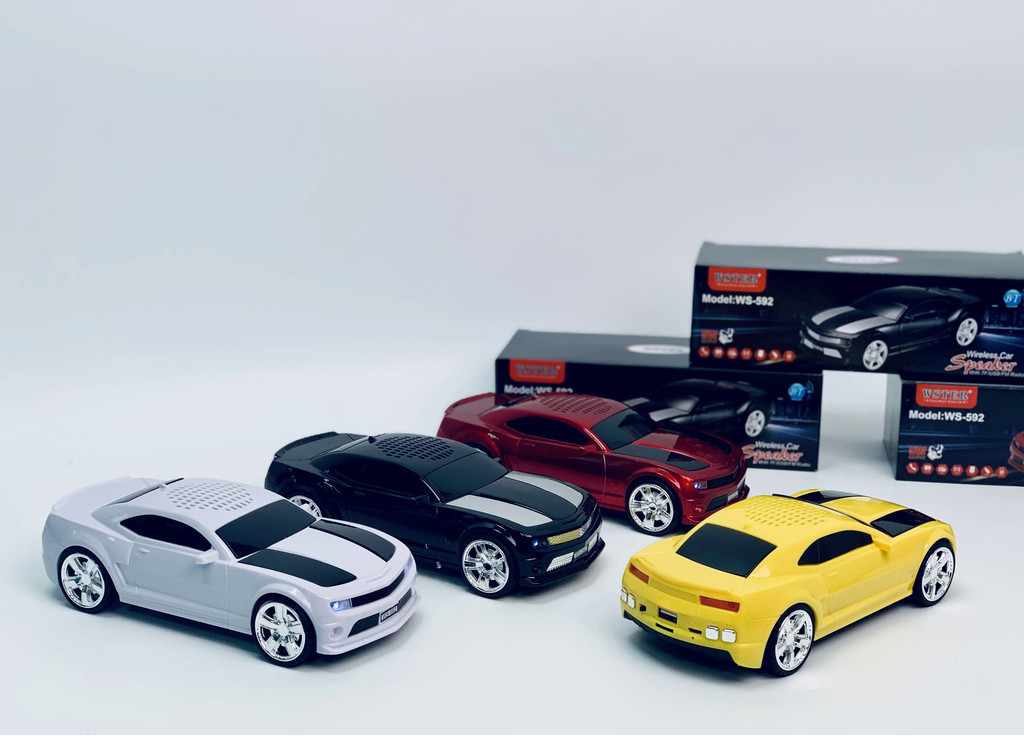 EONKO WS-592 Bumblebee Car Shape Wireless Bluetooth Speaker with TF USB ...