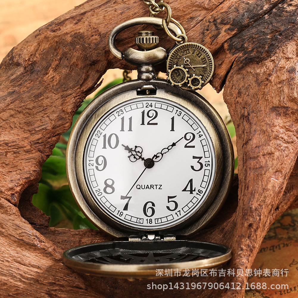 New Hot Sale Big Pocket Watch Various Retro Gear Pattern Pocket Watch ...