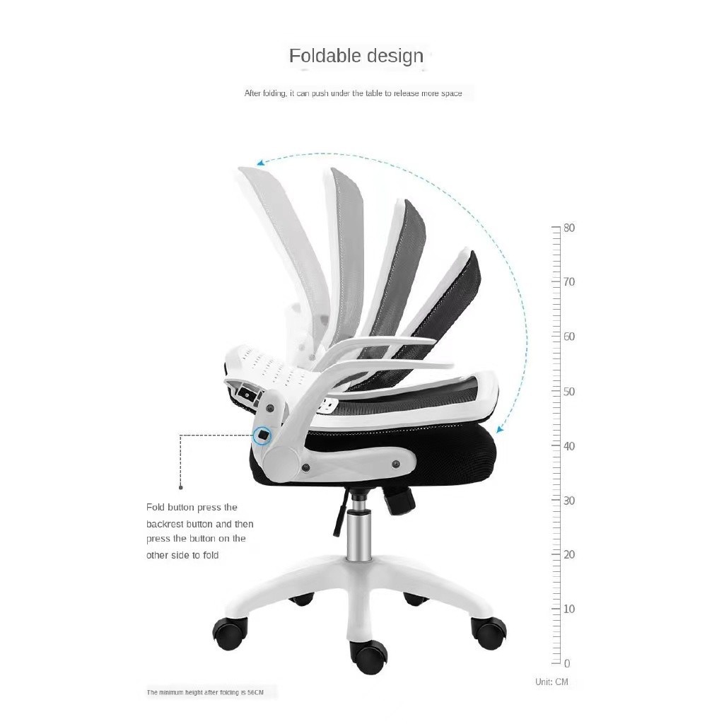 EZCARAY M3 Folding Mobile Ergonomic Computer / Study/ Desk / Office ...