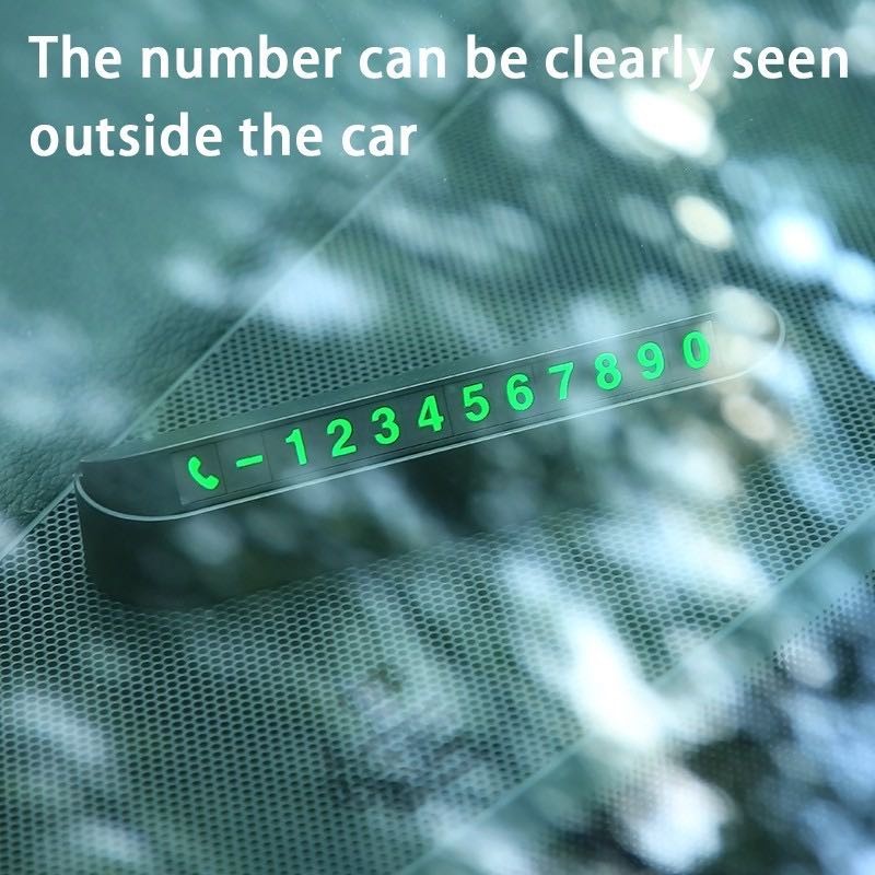 Car Phone Number Card Plate Car Park Stop Car Temporary Luminous ...