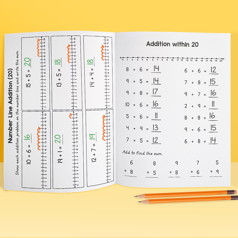 0-20 Addition and Subtraction Exercise Book for Kids Children ...
