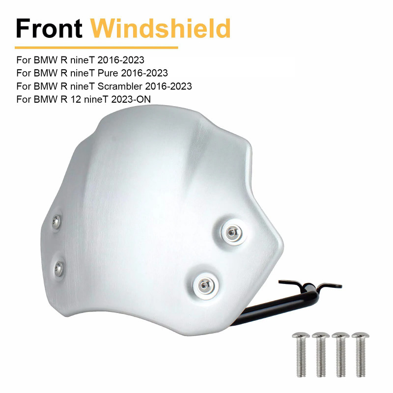Front Windshield For BMW R nineT Pure/Scrambler 2016 2017 2018 2019 ...