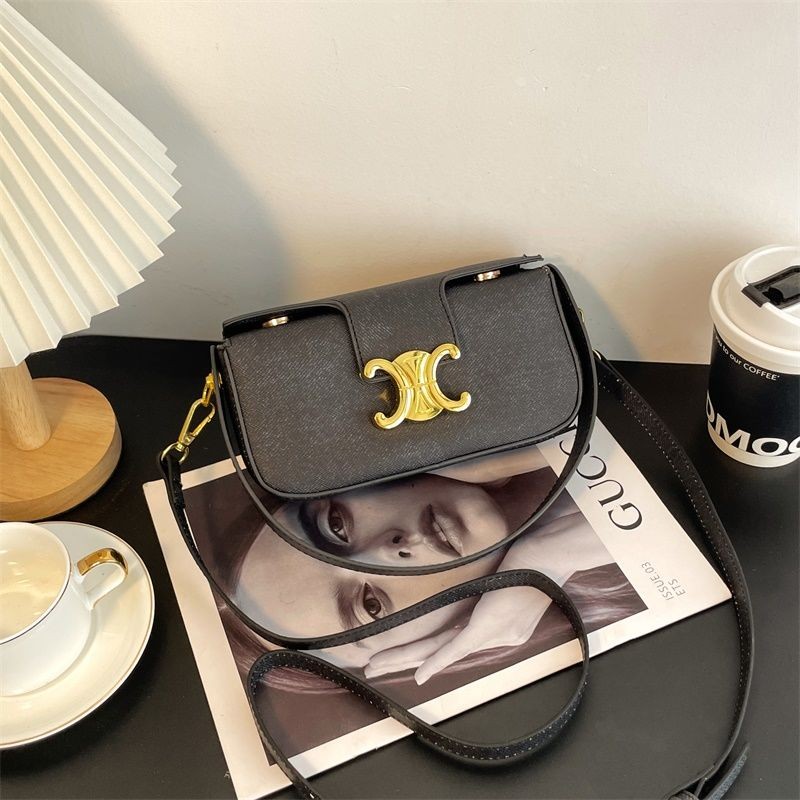 CELINE Women's Bag Crossbody Bag Arc De Triomphe 2024 Niche New High-end Versatile Shoulder Bag ...