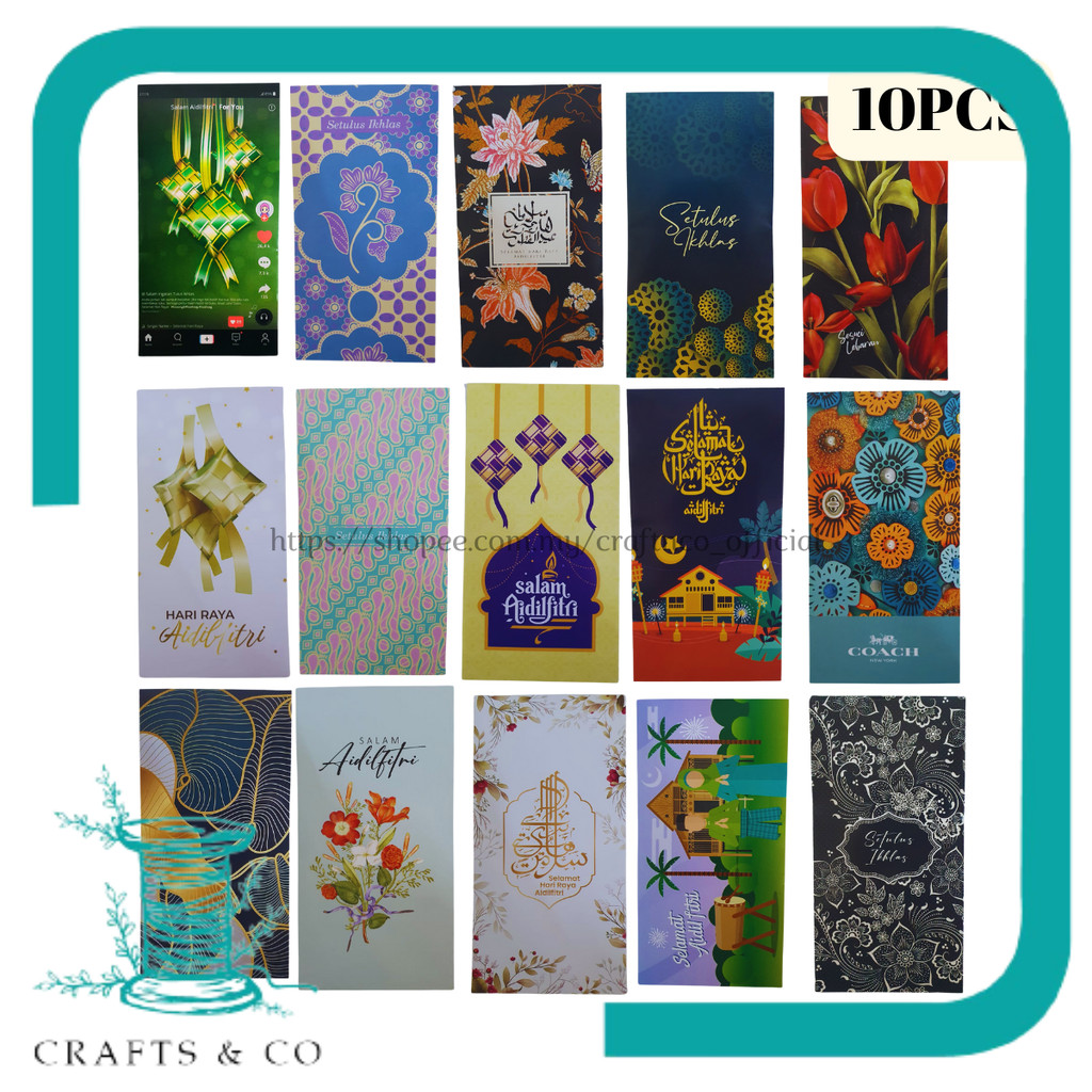 10PCS SAMPUL RAYA DESIGN TERBARU 2024 / SAMPUL DUIT RAYA MURAH ...