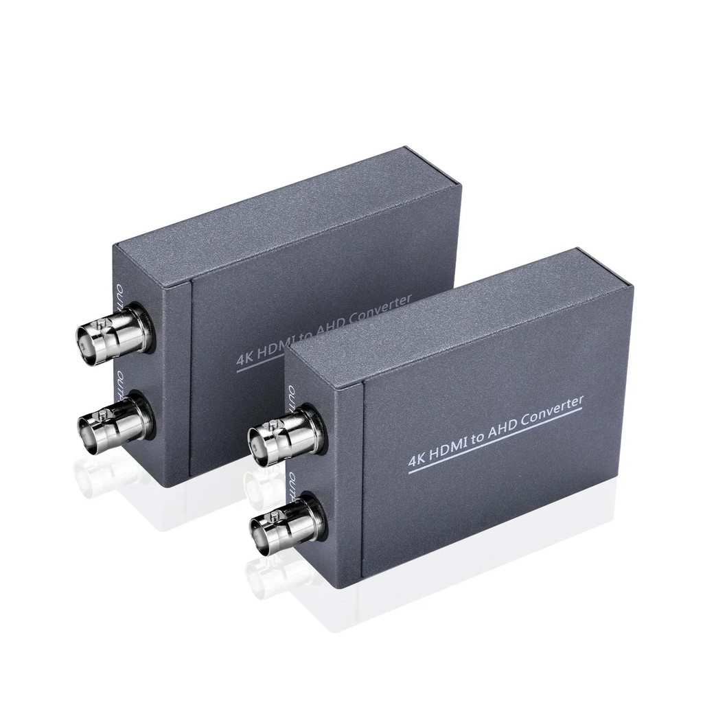 4K HDMI To AHD Video Converter Dual Display Adapter 1 in 2 Out Two BNC ...
