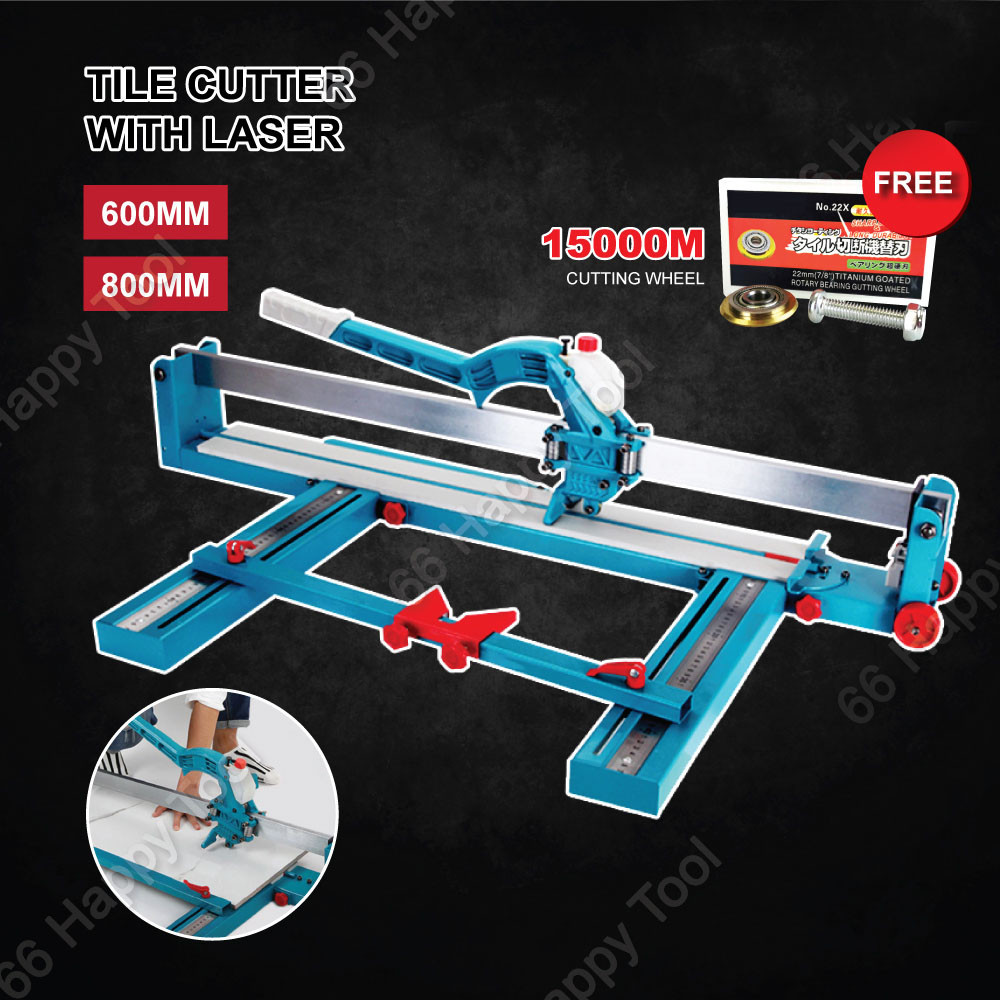 Tile Cutter 600mm 800mm With Laser Free 15000M Cutting Wheel Heavy Duty Manual Ceramic Cutter ...