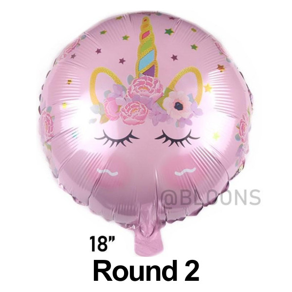 Unicorn Balloon Set My Little Pony Cute Horse Head Pinkie Pie Rainbow ...