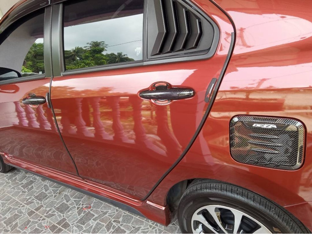 Perodua Bezza Fuel Tank Cover Fuel Cap Trim Shining Carbon Chrome Matte ...