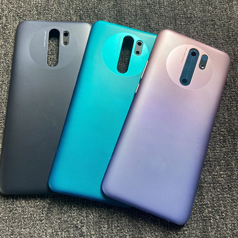 For Xiaomi Redmi 9 Back Battery Cover Glass Rear Door Housing Case ...