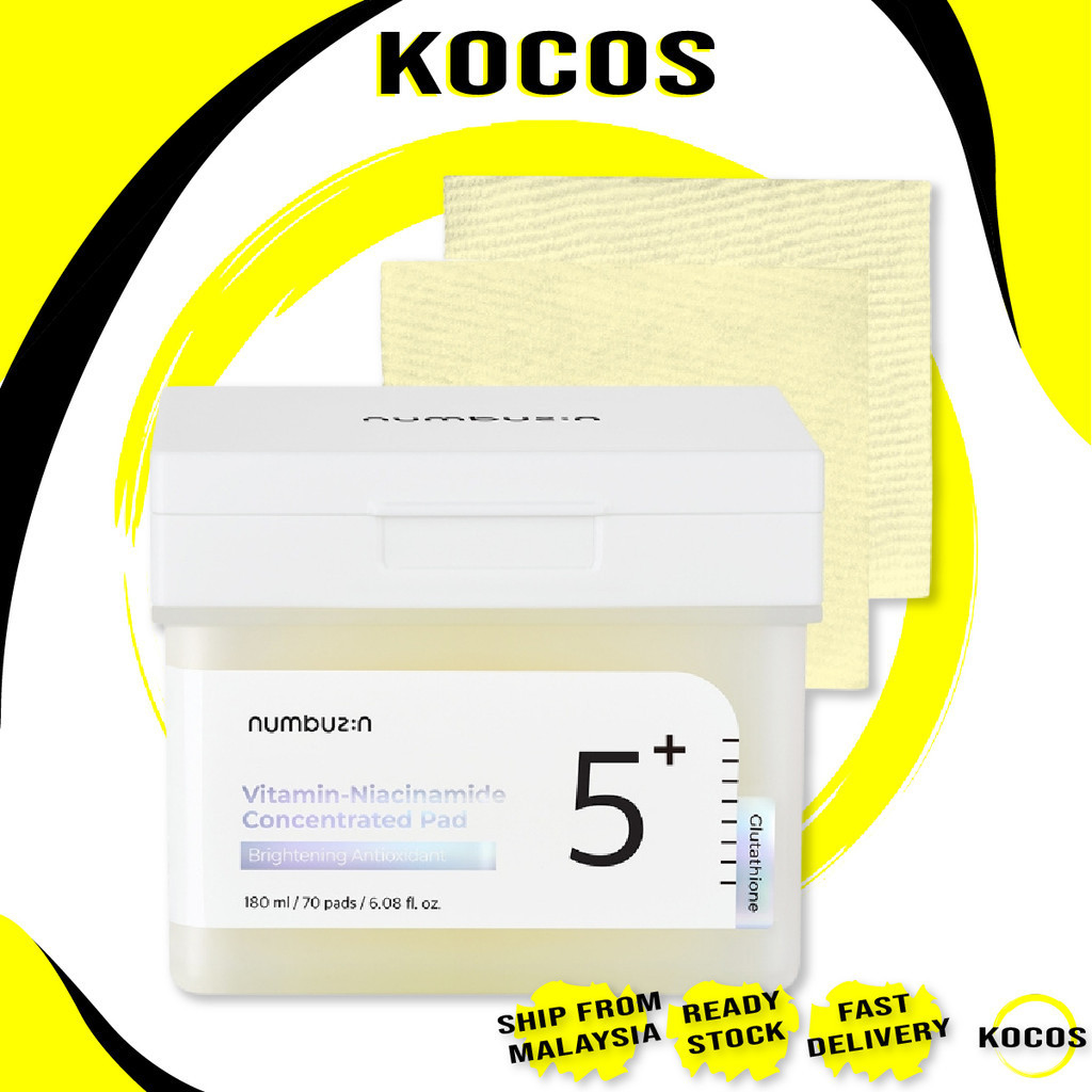 NUMBUZIN No.5 Vitamin-Niacinamide Concentrated Pad 180ml (70Pads) | Shopee Malaysia