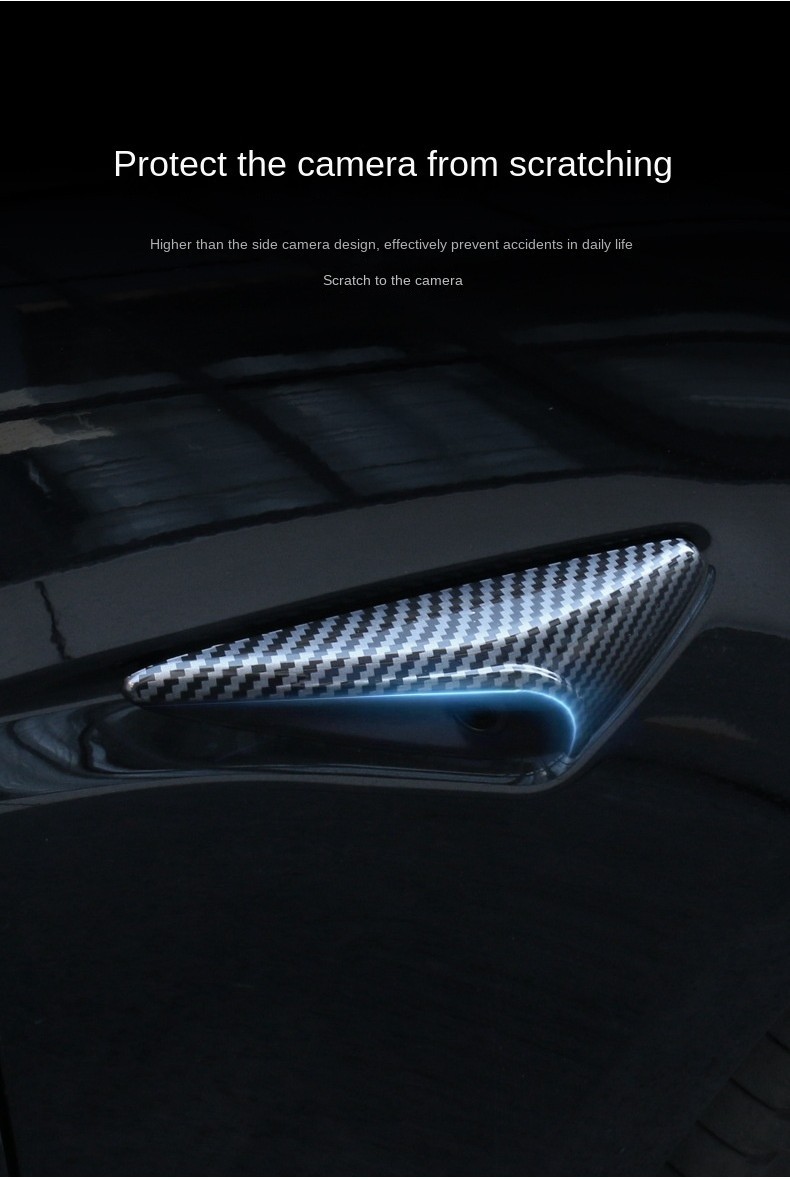 for tesla Tesla refreshed version Model 3 camera side protective cover ...