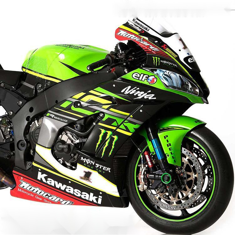 Kawasaki Motorcycle Sticker ZX-10rr Full Car Decal ZX10R SBK Garland ...