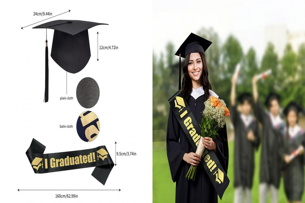 Graduation Shawl Graduation Attire Class of 2025 Graduation Cap and ...