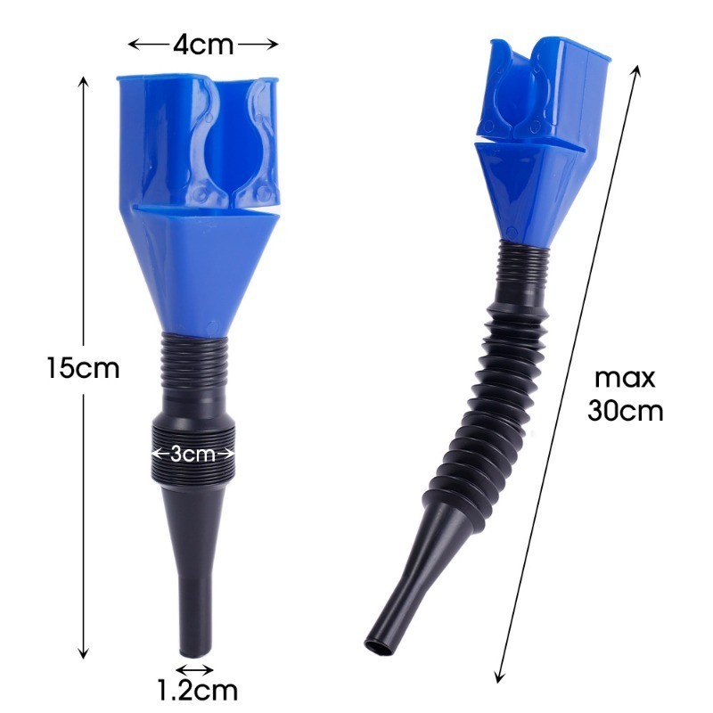 Oil Change Equipment Accessory / Folding Telescopic Hose Funnel Filter ...