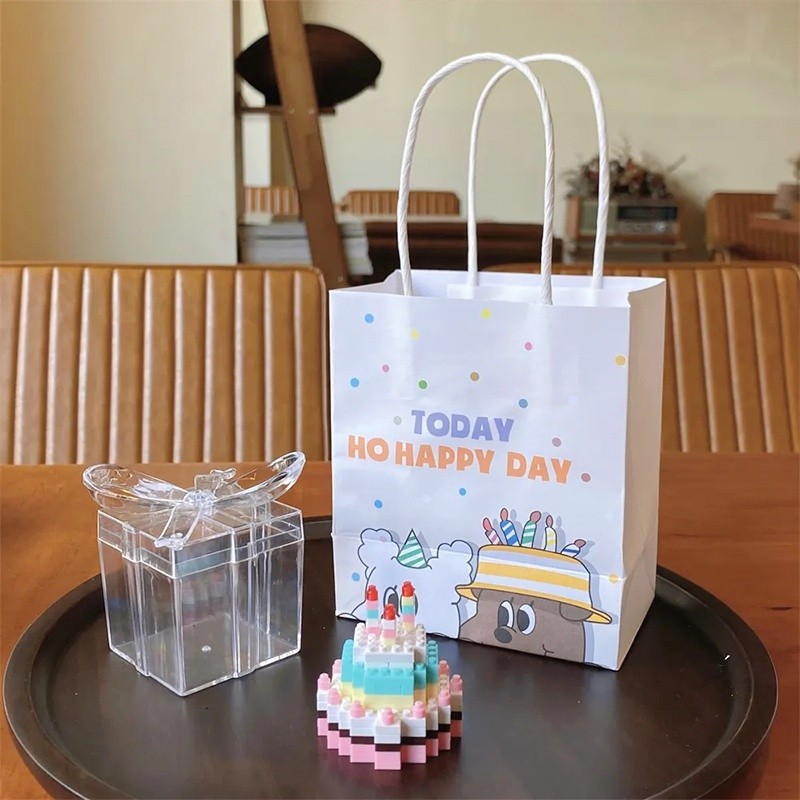 Happy Birthday Cake Building Blocks Small Particle Cake Assembly ...