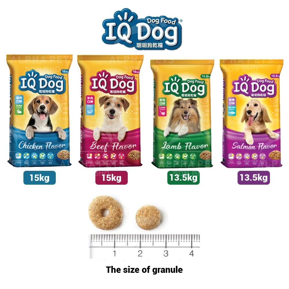 POODEE PETS IQ Dog Food 15kg Makanan IQ Dog Chicken Beef Lamb Dry Food ...