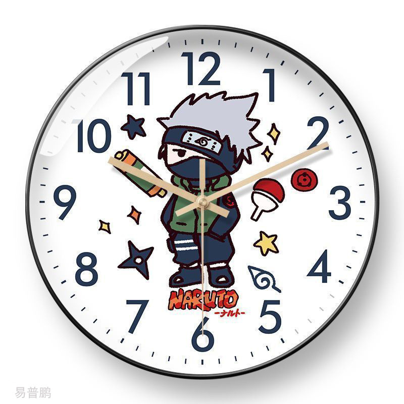 Anime Two-Dimensional Clock Naruto Silent Clock Wall Hanging Boy ...