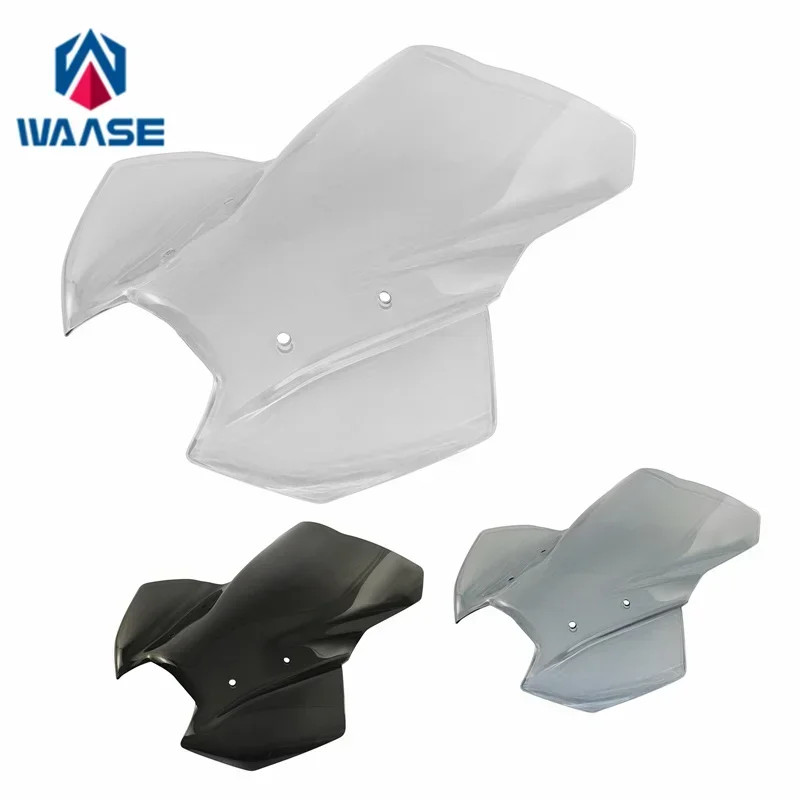WAASE Windscreen Windshield Wind Deflector Shield Screen Visor Glass ...