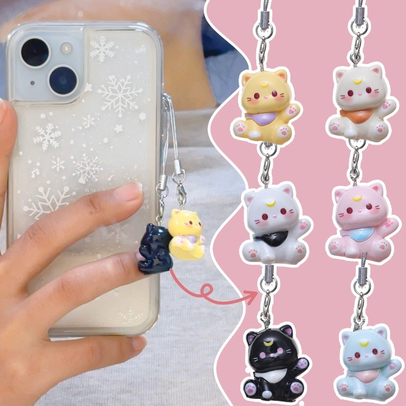 Kawaii Miffy Phone Chain Pendant - Keyring Hanging Chain - Mobile Phone ...