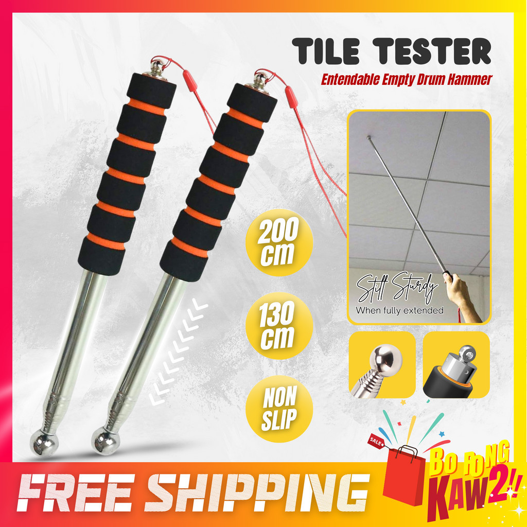Adjustable 130cm 200cm Extendable Tile Tester Telescopic Rod Sound ...