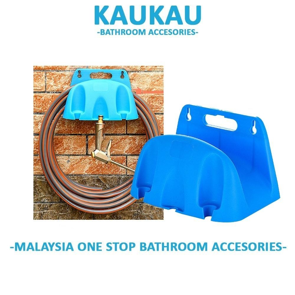 KAUKAU No Punching Water Pipe Storage Rack Watering Flower Hose Reel ...