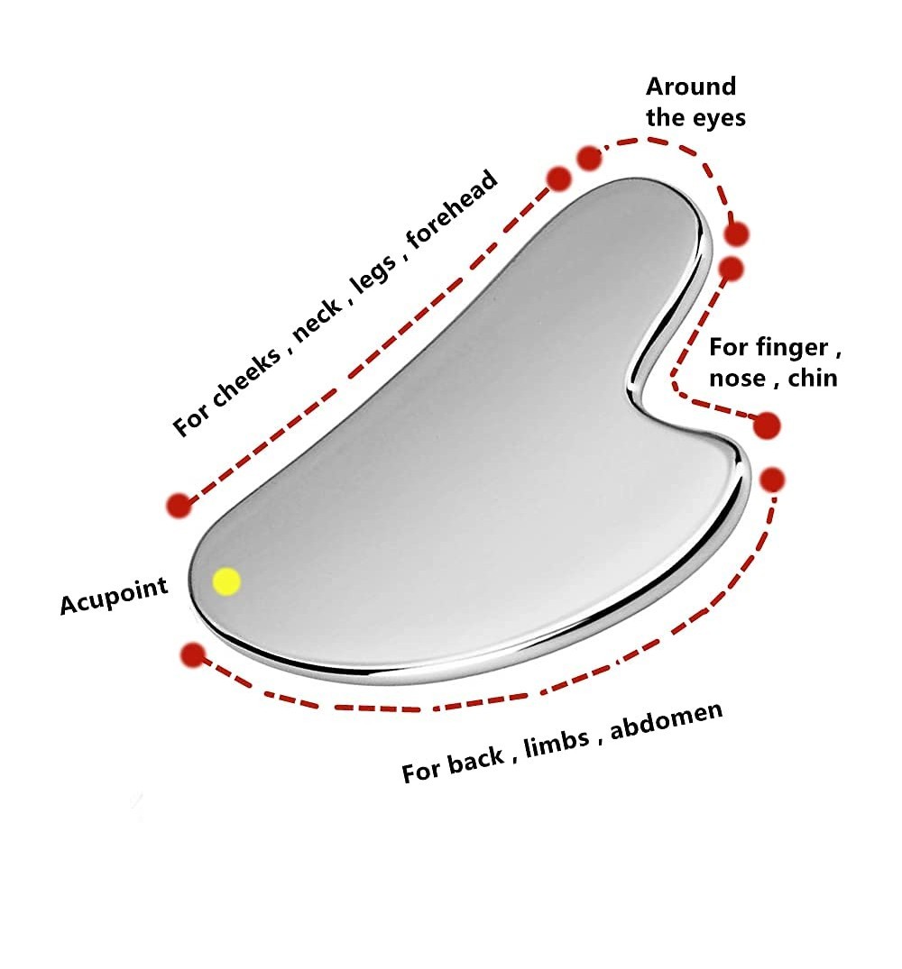 SALORIE Stainless Steel Guasha Scraping Massage Face Massager ...