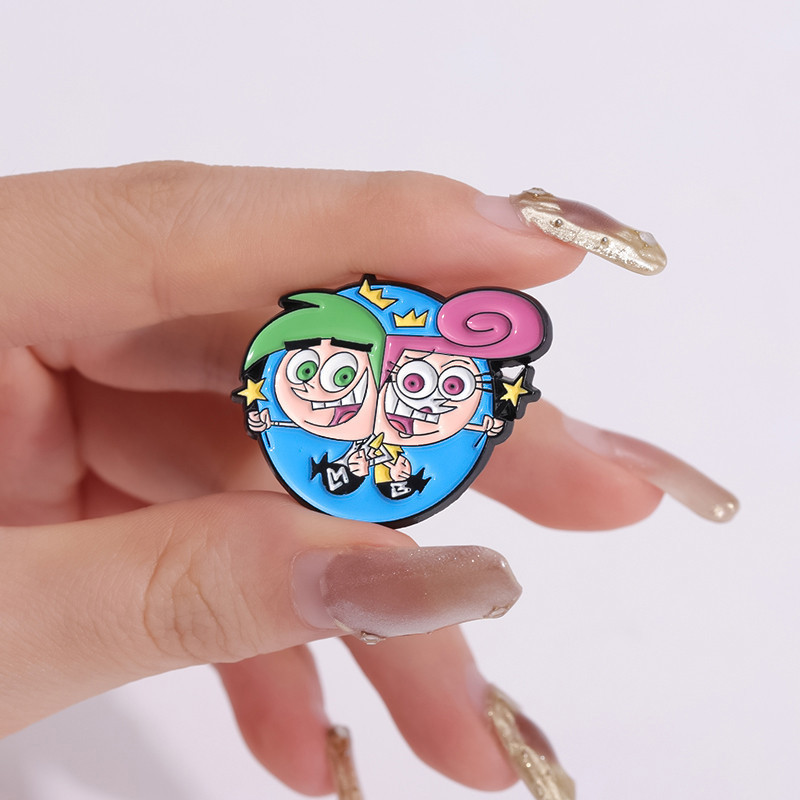 Timmy and Cosmo Enamel Brooch The Fairly Oddparents Brooch Funny ...