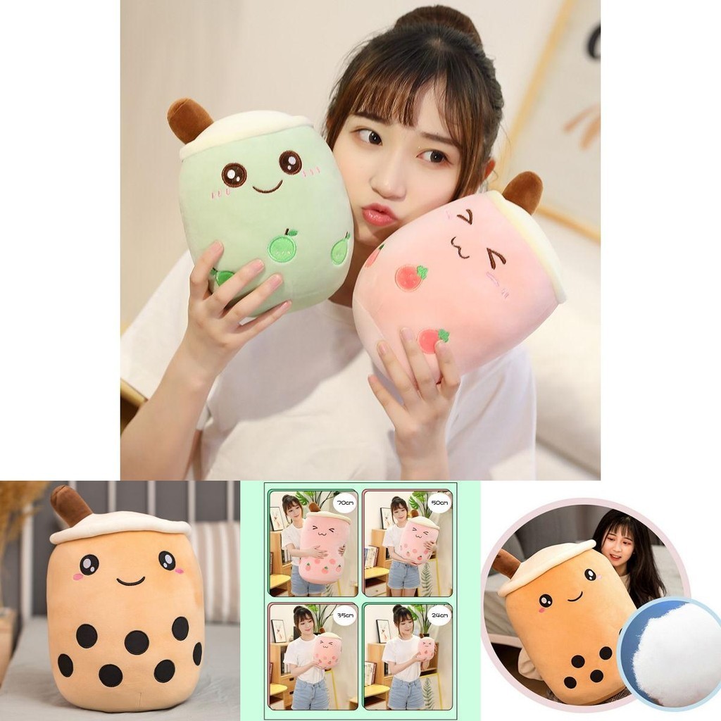 Tea Bubble 24/35/50/70cm Boba Cup Soft Stuffed Plush Pillow Cute ...
