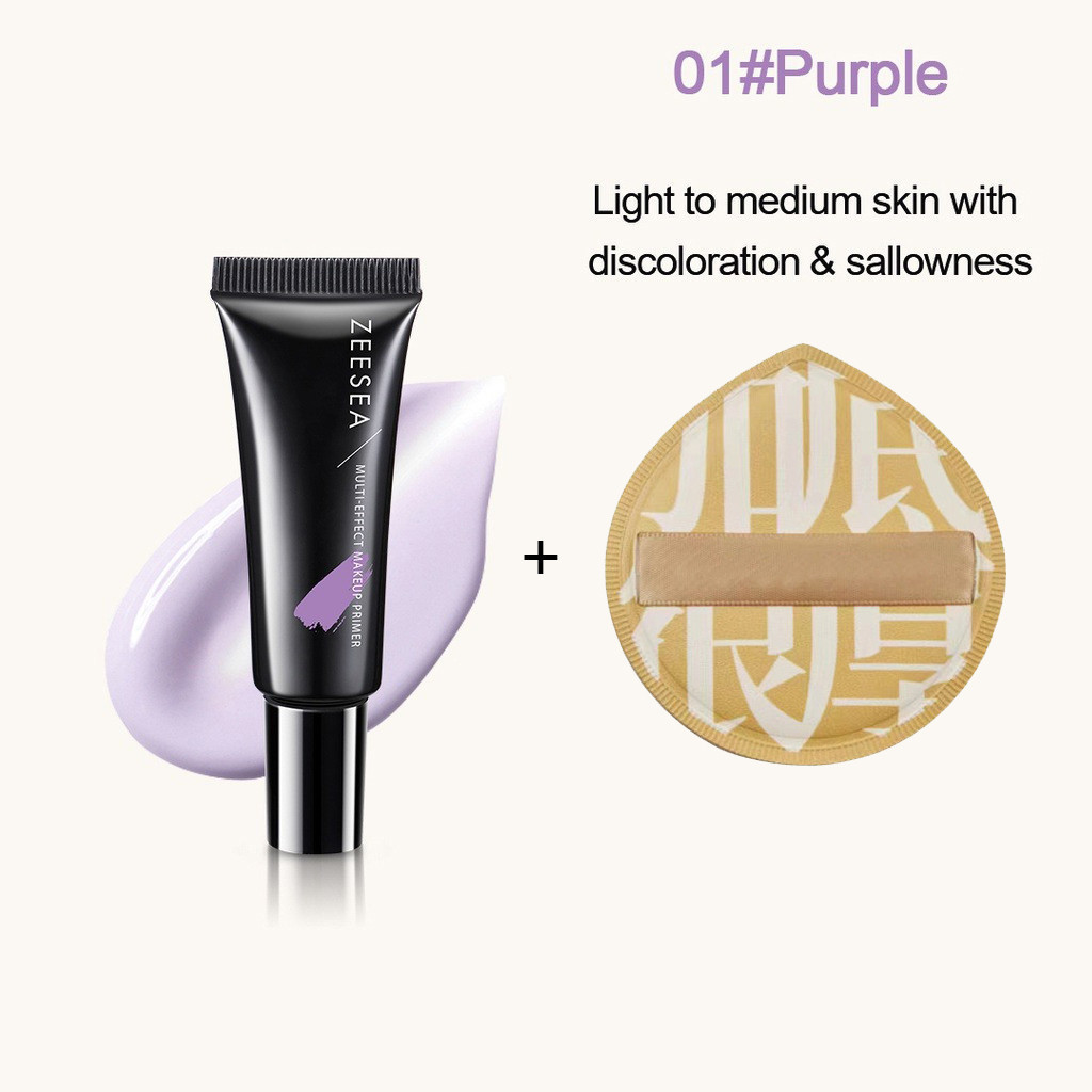 ZEESEA 3 Color Primer Moisturing Brightening Cream 10g Face Foundation ...
