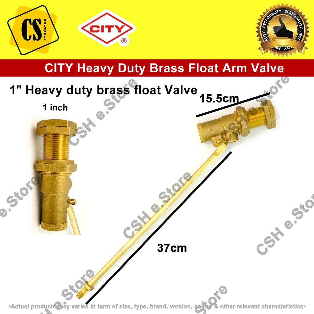 CITY Brass Float Valve Heavy Duty BS1212 Ball Float Valve 1/2" 3/4" 1" For Water Tank | Shopee ...