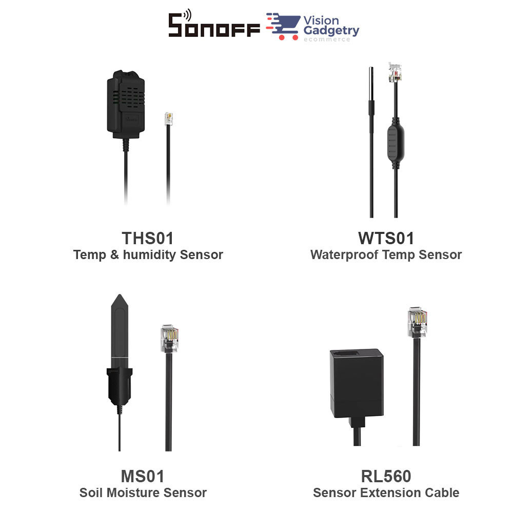 Sonoff Temperature Humidity Monitor Soil Moisture Sensor High Accuracy ...