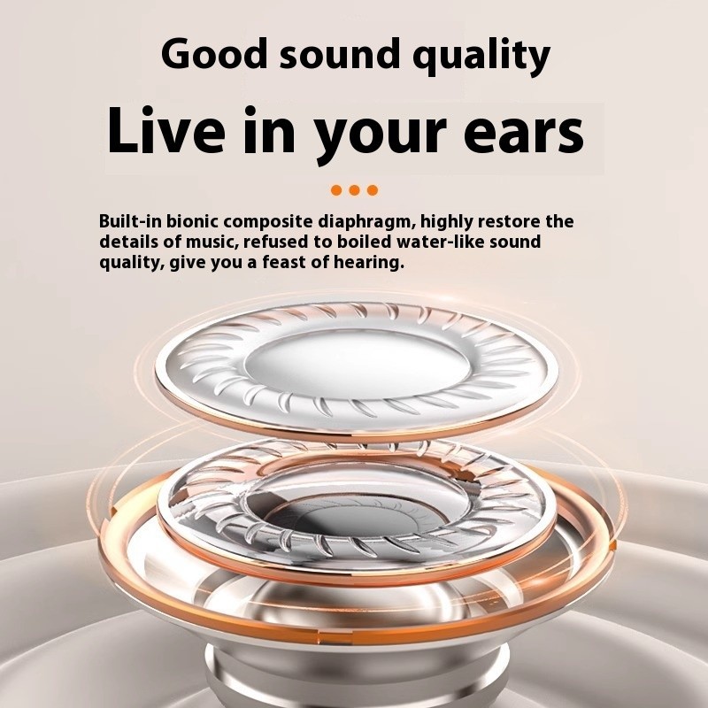 TZUZL Y36 Bluetooth 5.3 Wireless Headphones TWS In-Ear Invisible Sleep ...