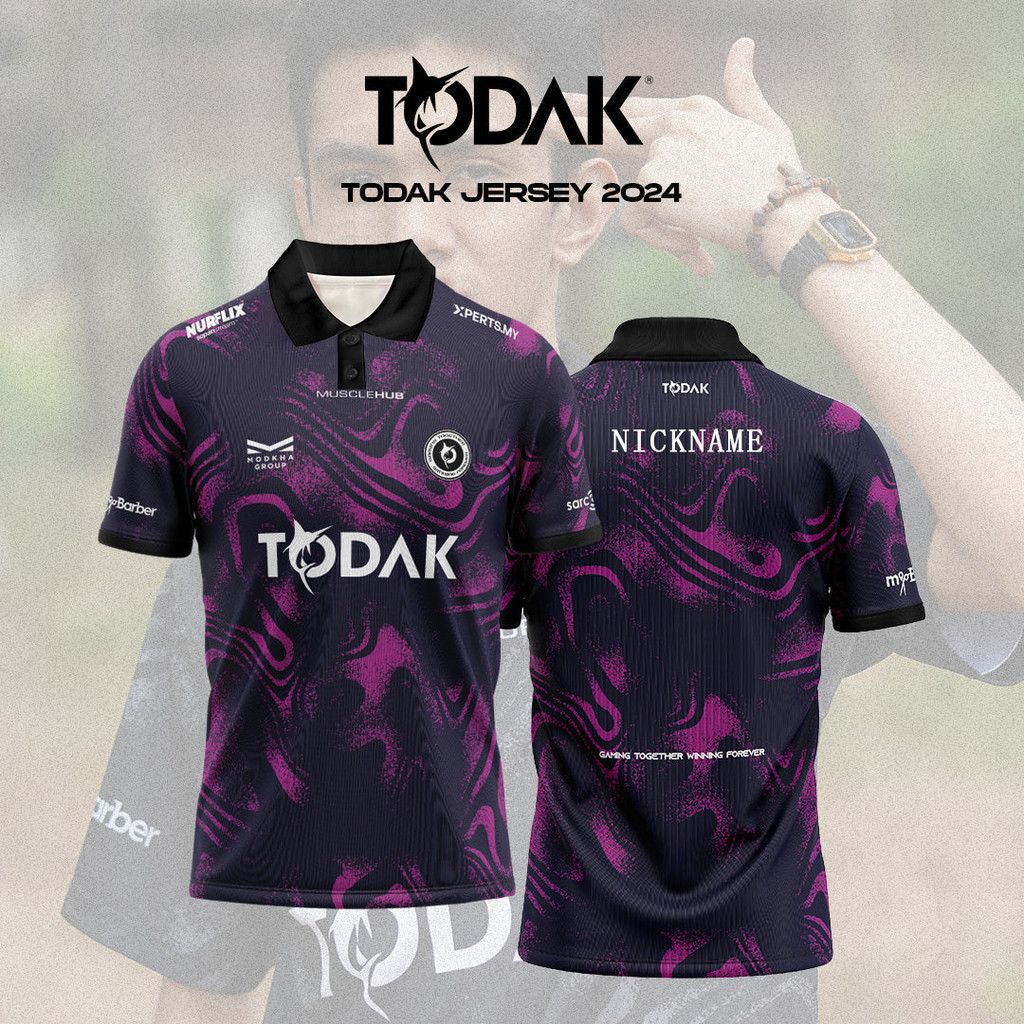 Todak Team Jersey 2024 Free Nickname | Shopee Malaysia