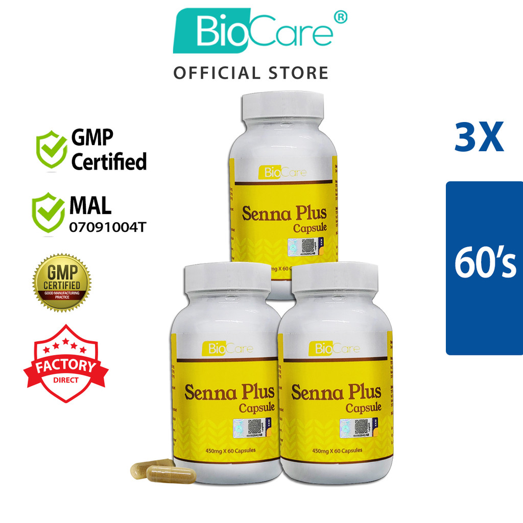 BioCare Senna plus Capsule 450mg (3 x 60's) | Shopee Malaysia