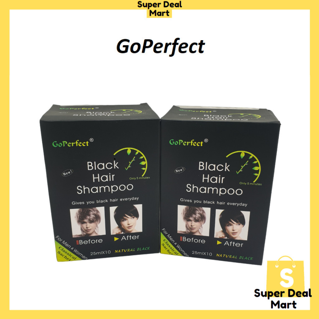 Go Perfect Fast Black Hair Shampoo 25ml X 10pack | Shopee Malaysia