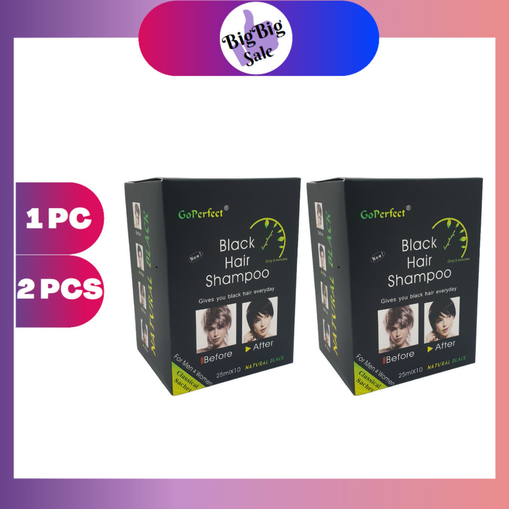 Go Perfect Fast Black Hair Shampoo 25ml X 10pack | Shopee Malaysia