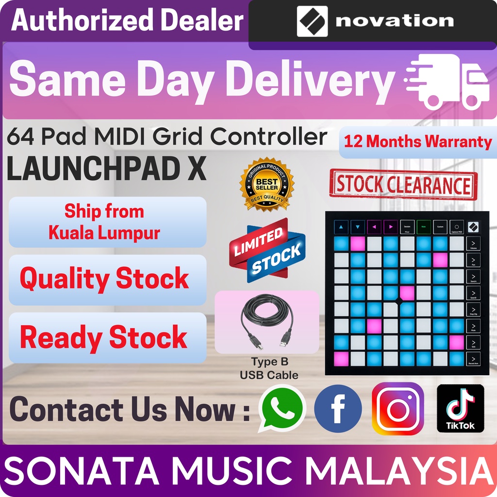 NOVATION 64-PAD LAUNCHPAD X MK3 Grid MIDI Controller 网格 控制器 / | Shopee Malaysia