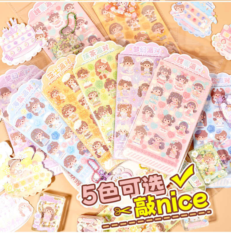 Small mochi Goo Card Sticker Goo Plate Notedbook Goo Card Gooka hand ...