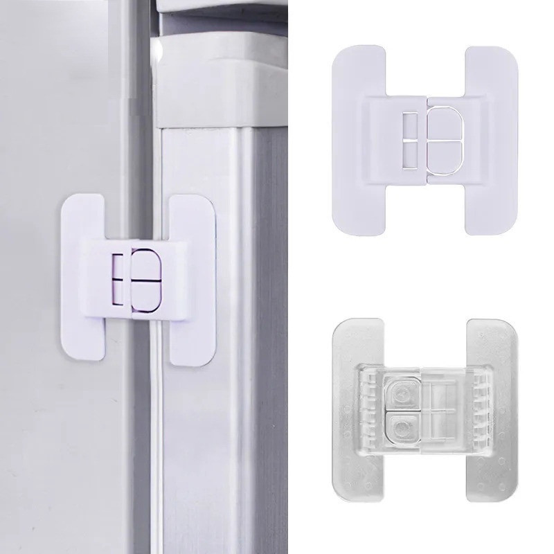 Transparent Soft Adhesive Safety Lock - For Refrigerator, Drawer ...