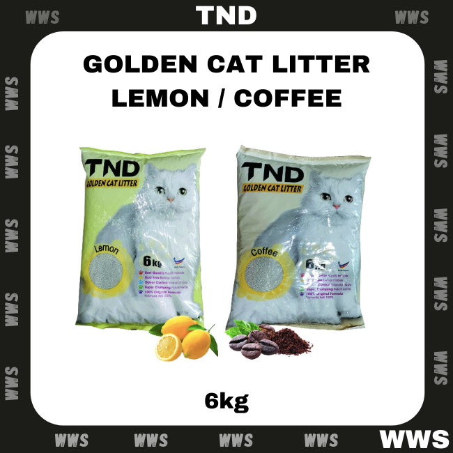 TND Golden Clumping Cat Litter 10L # Pasir Kucing Clumping # 6kg (10L ...