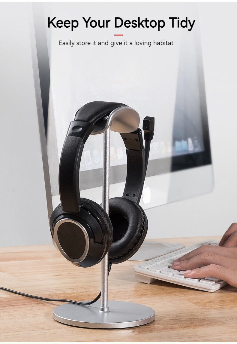 Metal headphone stand desktop headphone stand detachable headphone ...