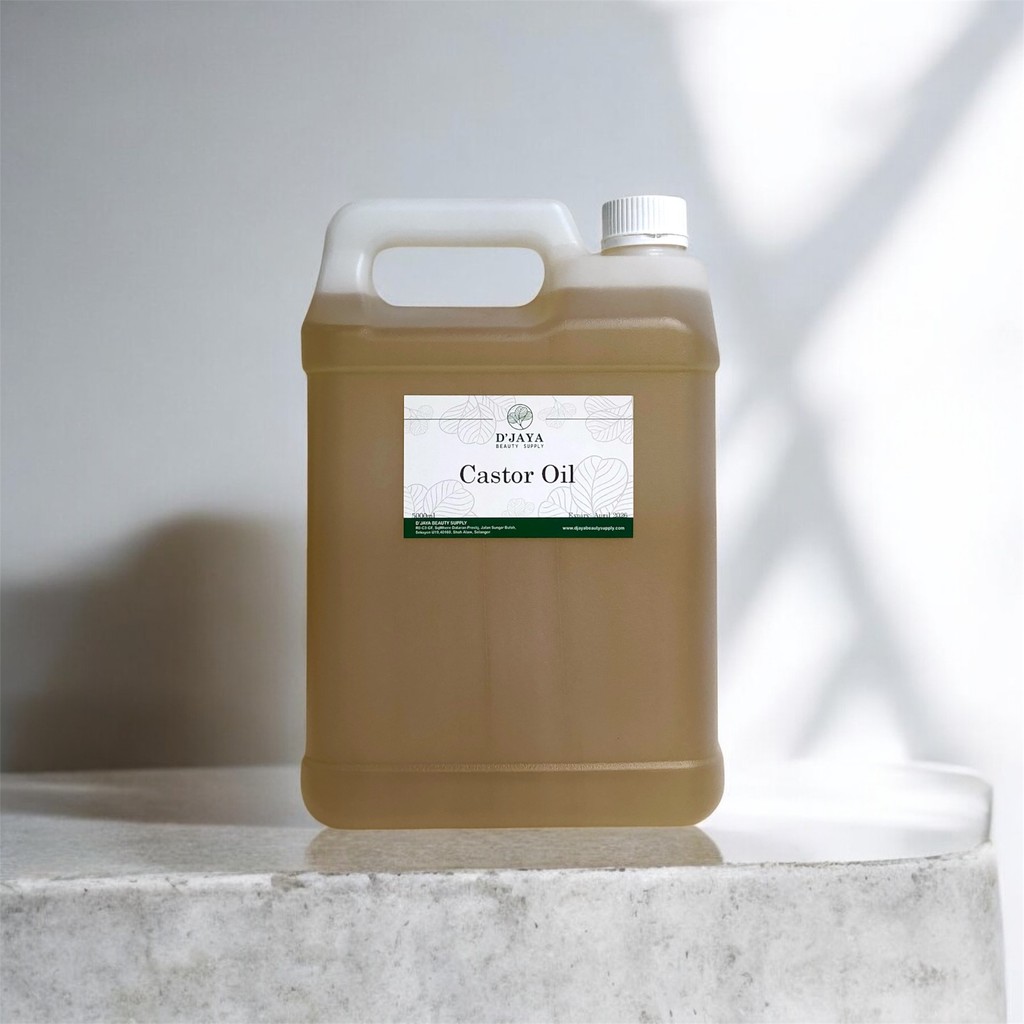 Castor oil 5000ml Virgin USP 1st Grade 100% Pure Minyak Jarak Hexane ...