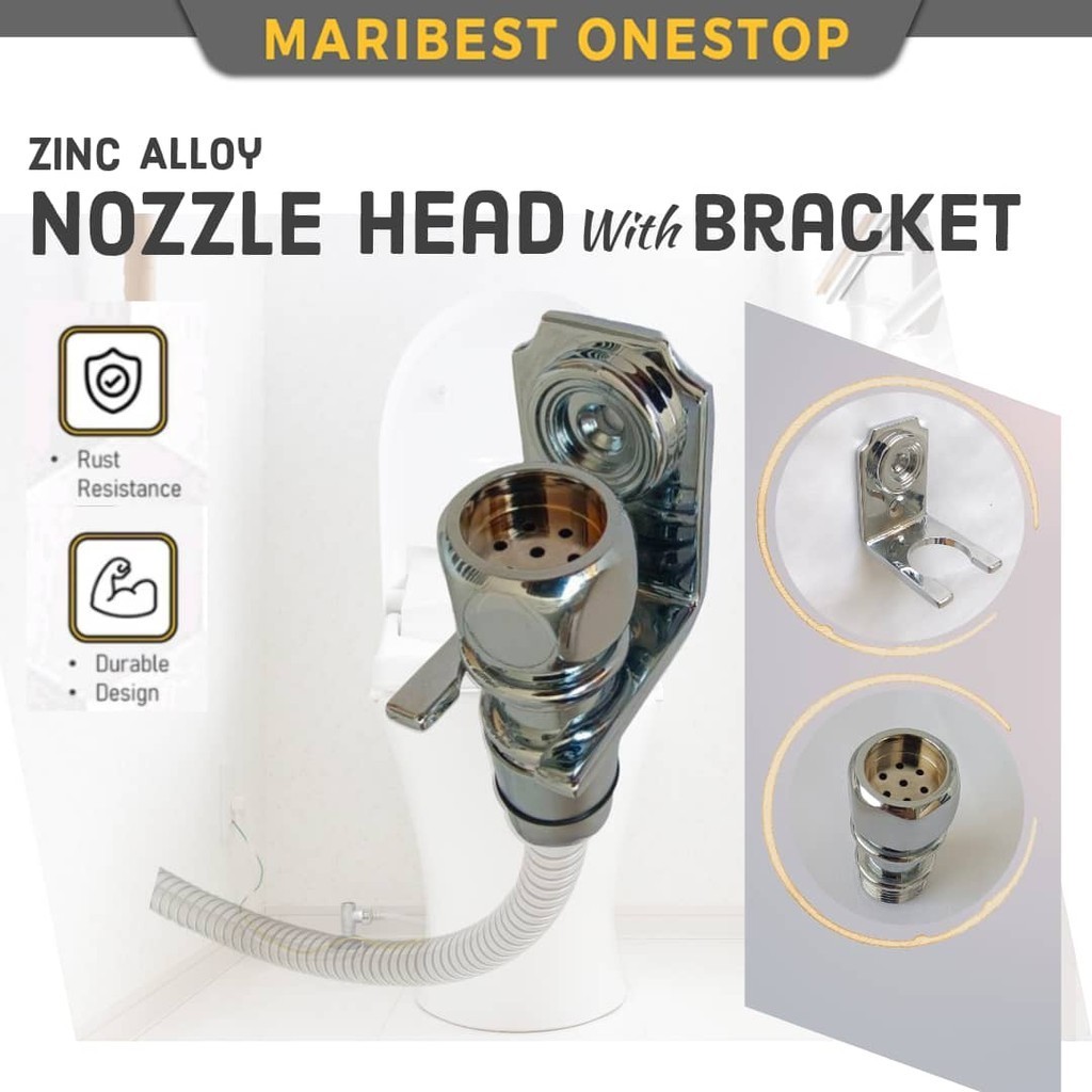 Chrome Bidet Nozzle Head for Bathroom Toilet Accessories Heavy Duty ...