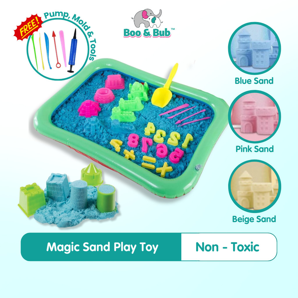 🐘Boo&Bub🐘Magic Sand Play Toy | Clay Indoor Plasticine Mold Building ...