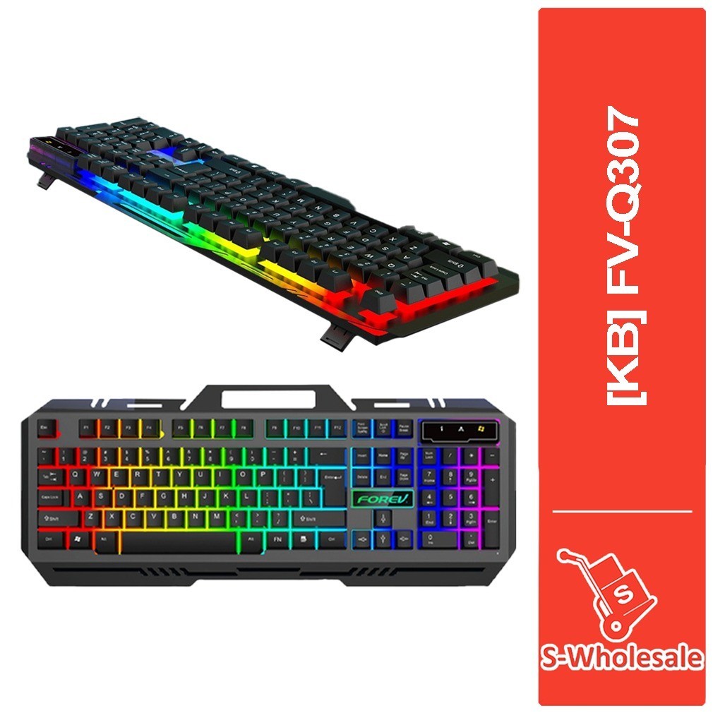 S-wholesale FOREV Silent Button Computer Laptop PC Gaming Keyboard FV ...