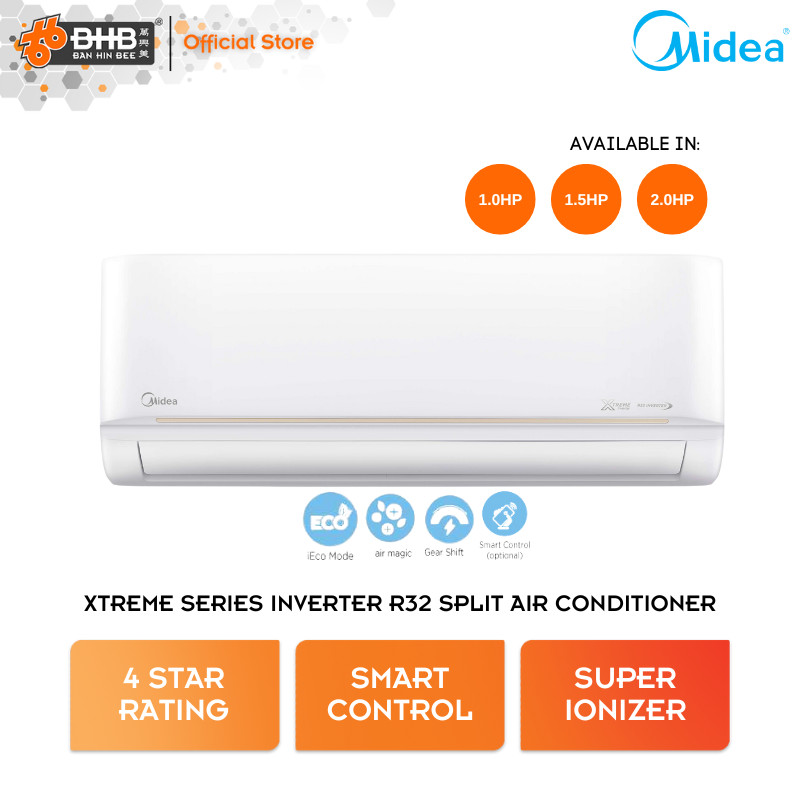 Midea Xtreme Inverter 32 Split Air Conditioner 1.0HP/1.5HP/2.0HP MSXE-10CRDN8/MSXE-13CRDN8/MSXE ...