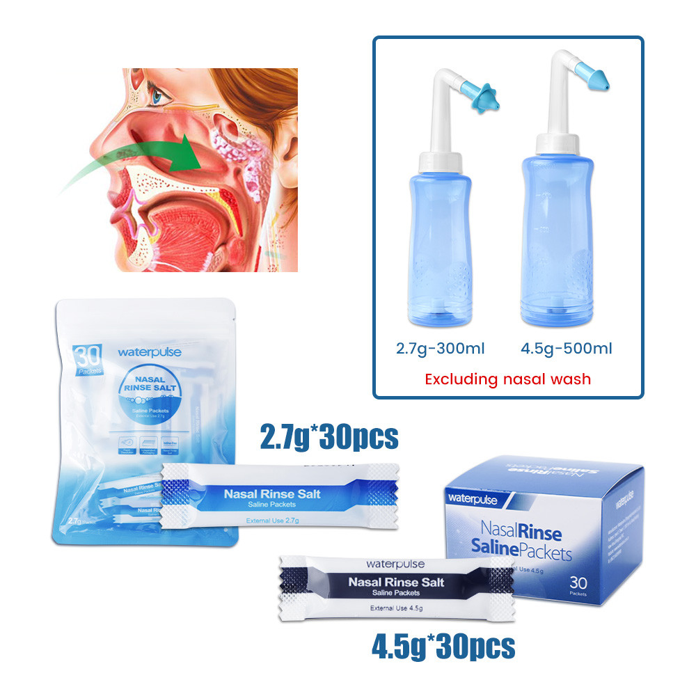 Nose Wash Salt 2.7/4.5g Allergic Rhinitis Clean Adult Children Nasal ...